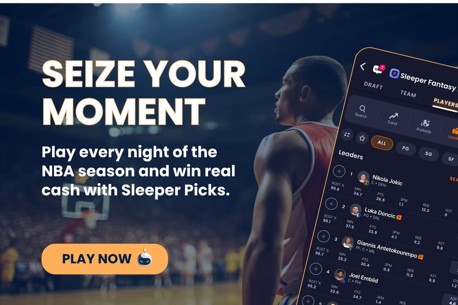 Sleeper Official Promo Code PICKSTODAY: Get a 100% Deposit Match up to $100! (2025)