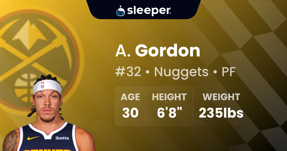 Aaron Gordon Stats, Info and Projections - Sleeper