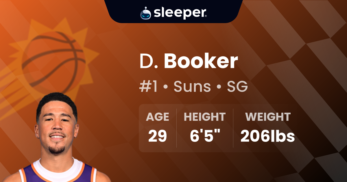 Devin Booker Stats, Info and Projections - Sleeper