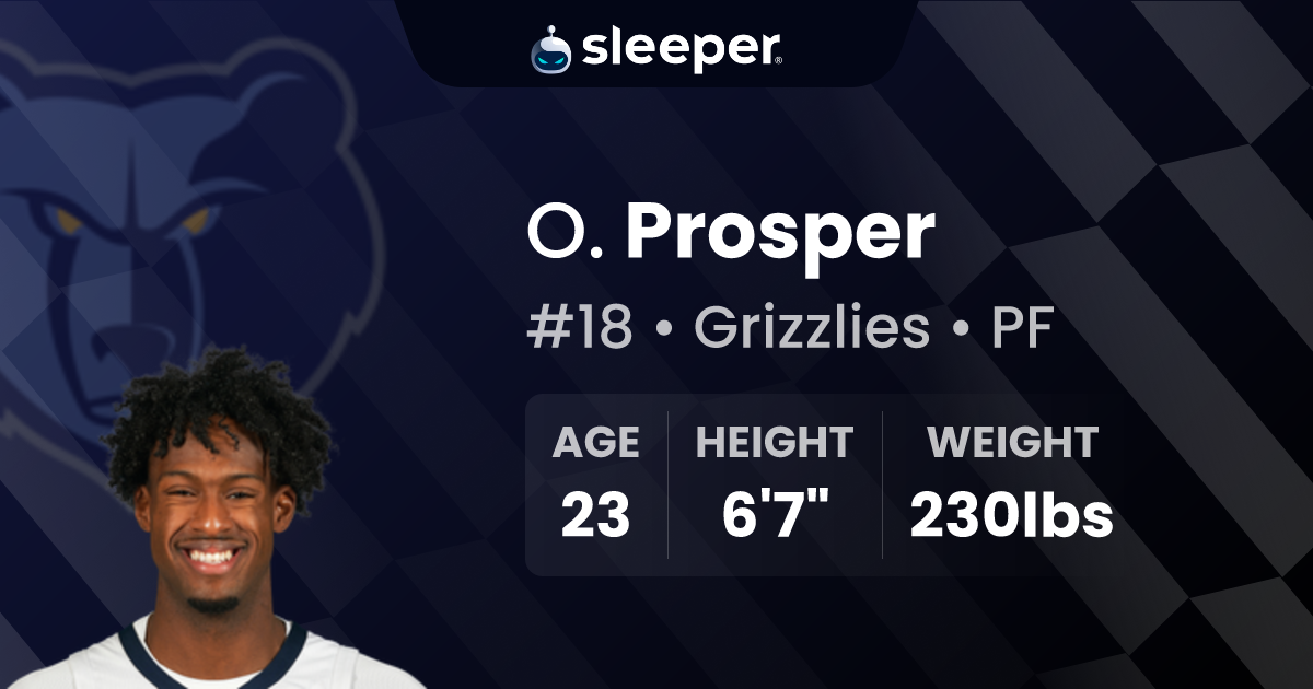 Olivier-Maxence Prosper Stats, Info and Projections - Sleeper