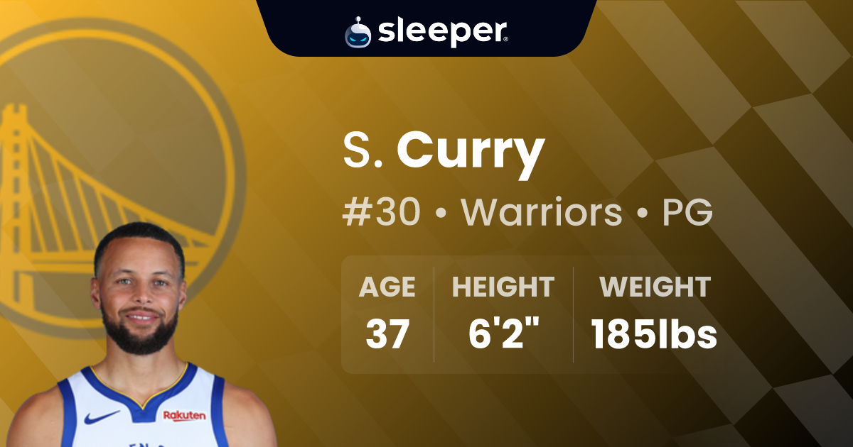Stephen Curry Stats, Info and Projections - Sleeper