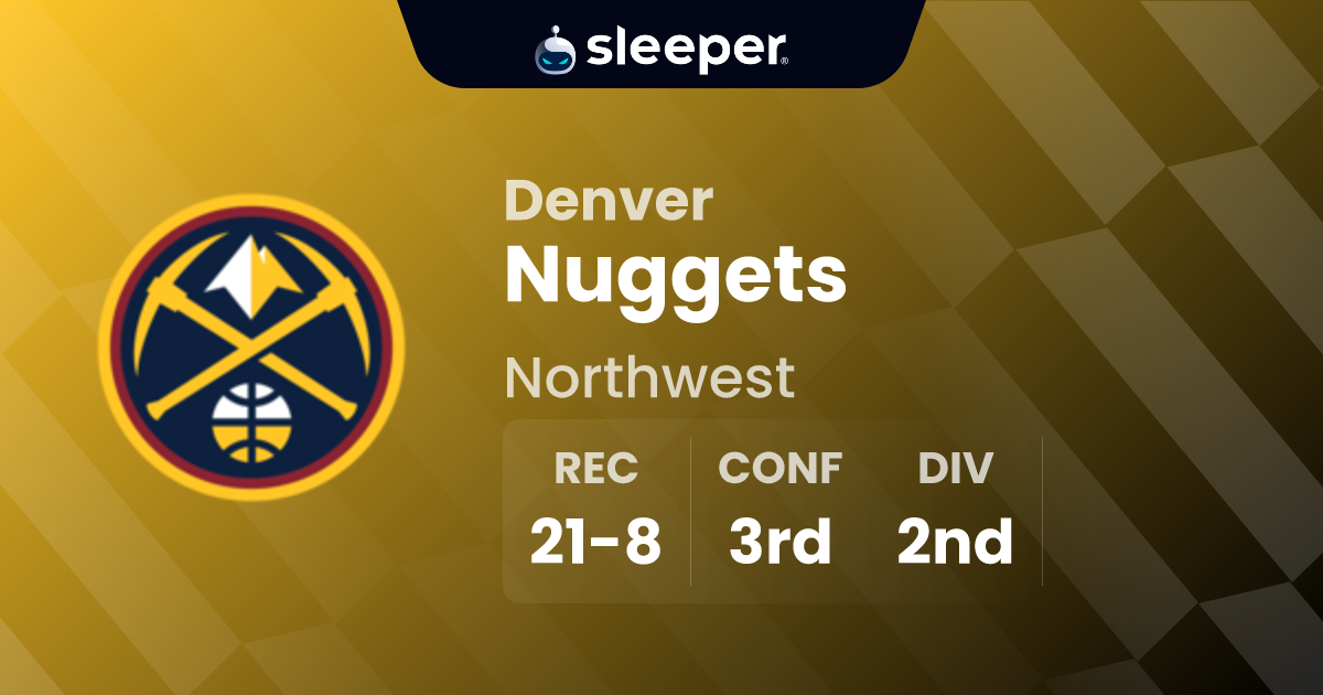 Denver Nuggets Scores, Stats, and Highlights - Sleeper