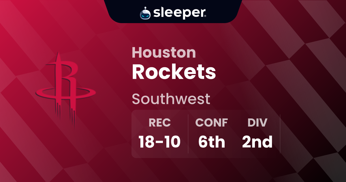 Houston Rockets Scores, Stats, and Highlights - Sleeper