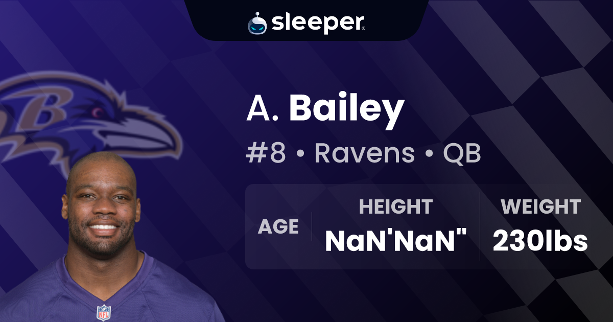Aaron Bailey Stats, Info and Projections - Sleeper