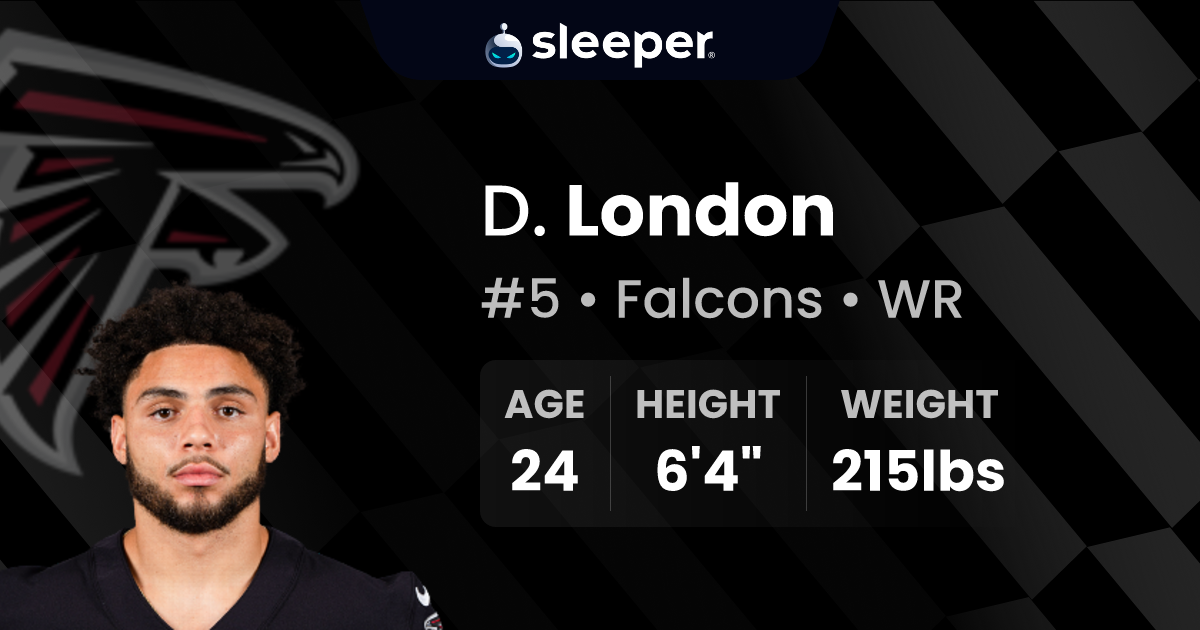 Drake London Stats, Info and Projections - Sleeper