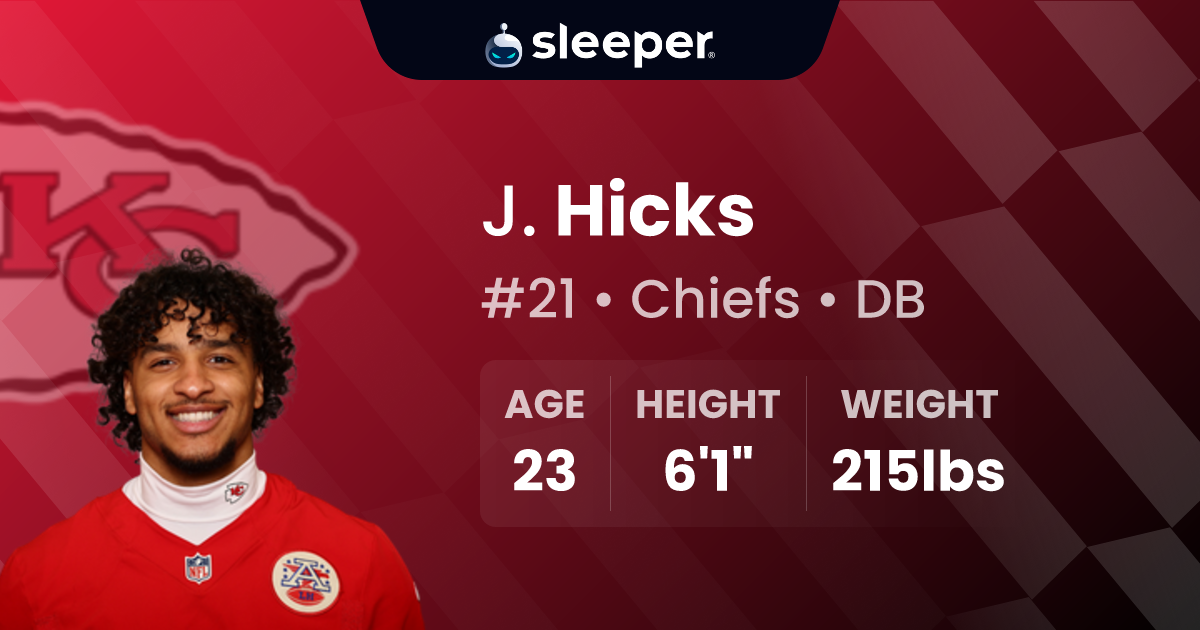 Jaden Hicks Stats, Info and Projections - Sleeper
