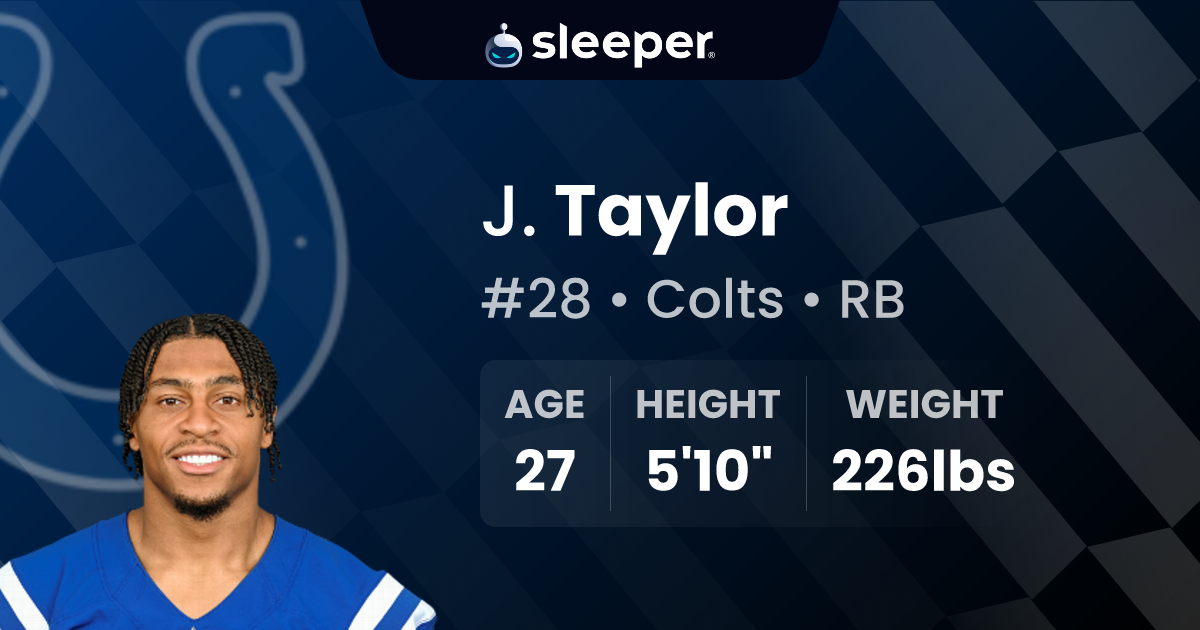 Jonathan Taylor Stats, Info and Projections - Sleeper