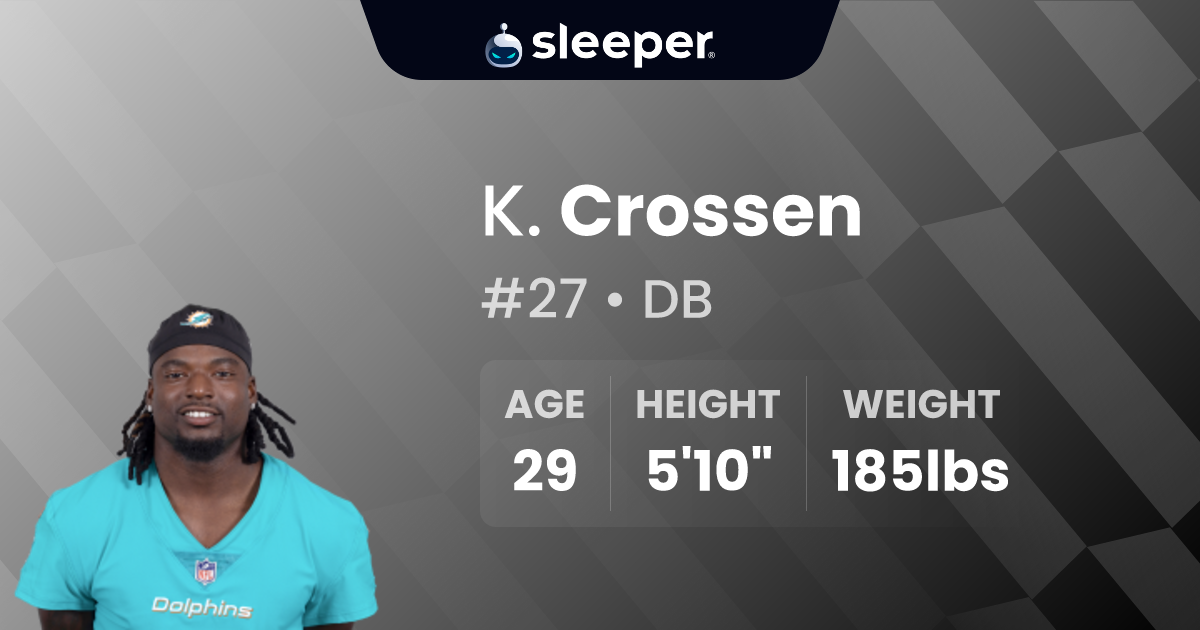 Keion Crossen Stats, Info and Projections - Sleeper