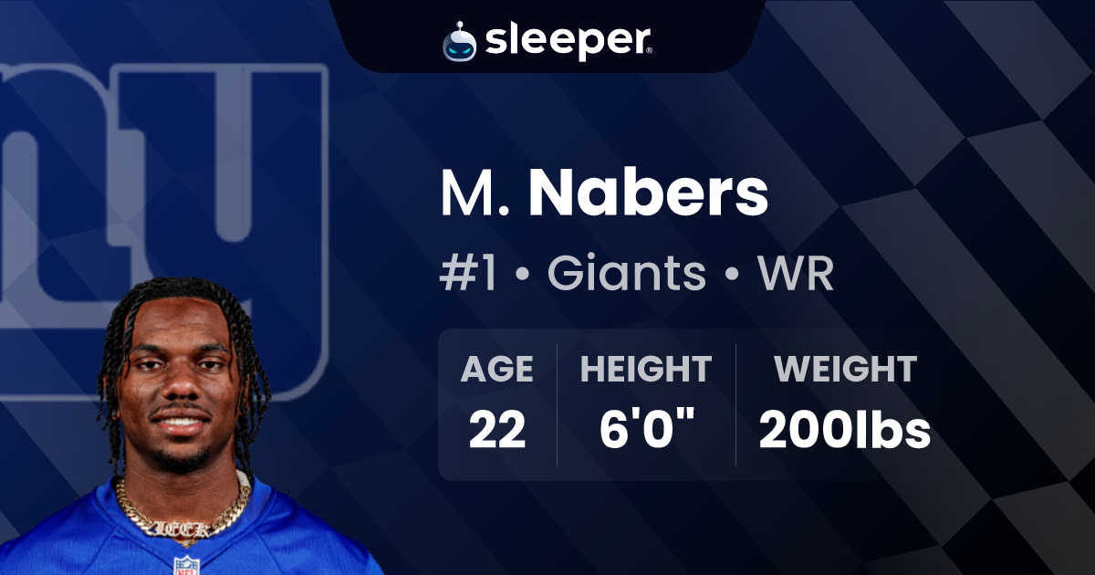 Malik Nabers Stats, Info and Projections - Sleeper