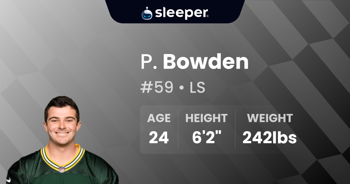 Peter Bowden Stats, Info and Projections - Sleeper