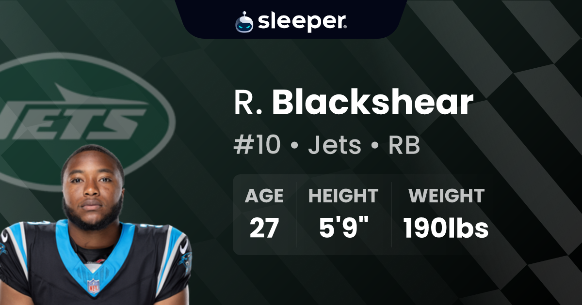 Raheem Blackshear Stats, Info and Projections - Sleeper