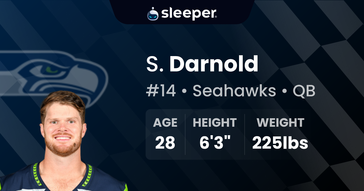 Sam Darnold Stats, Info and Projections - Sleeper