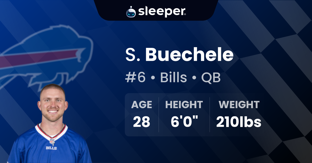 Shane Buechele Stats, Info and Projections - Sleeper