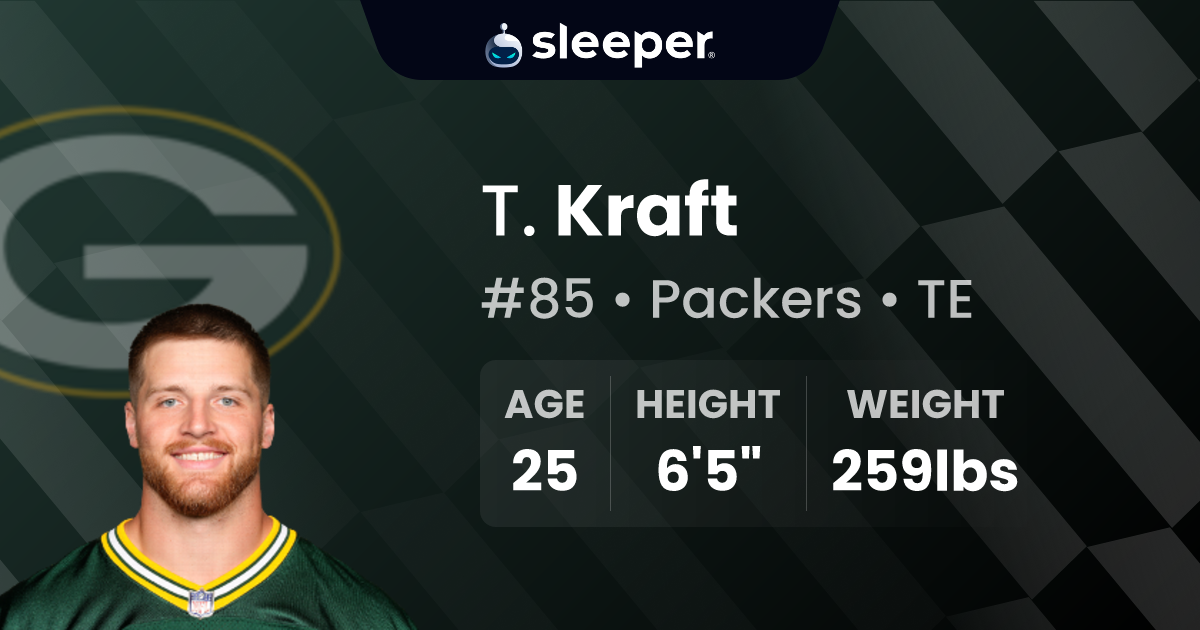 Tucker Kraft Stats, Info and Projections - Sleeper
